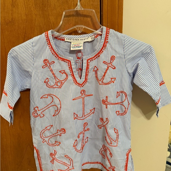Gretchen Scott Designs | Dresses | Gretchen Scott Blue And Red Anchor ...